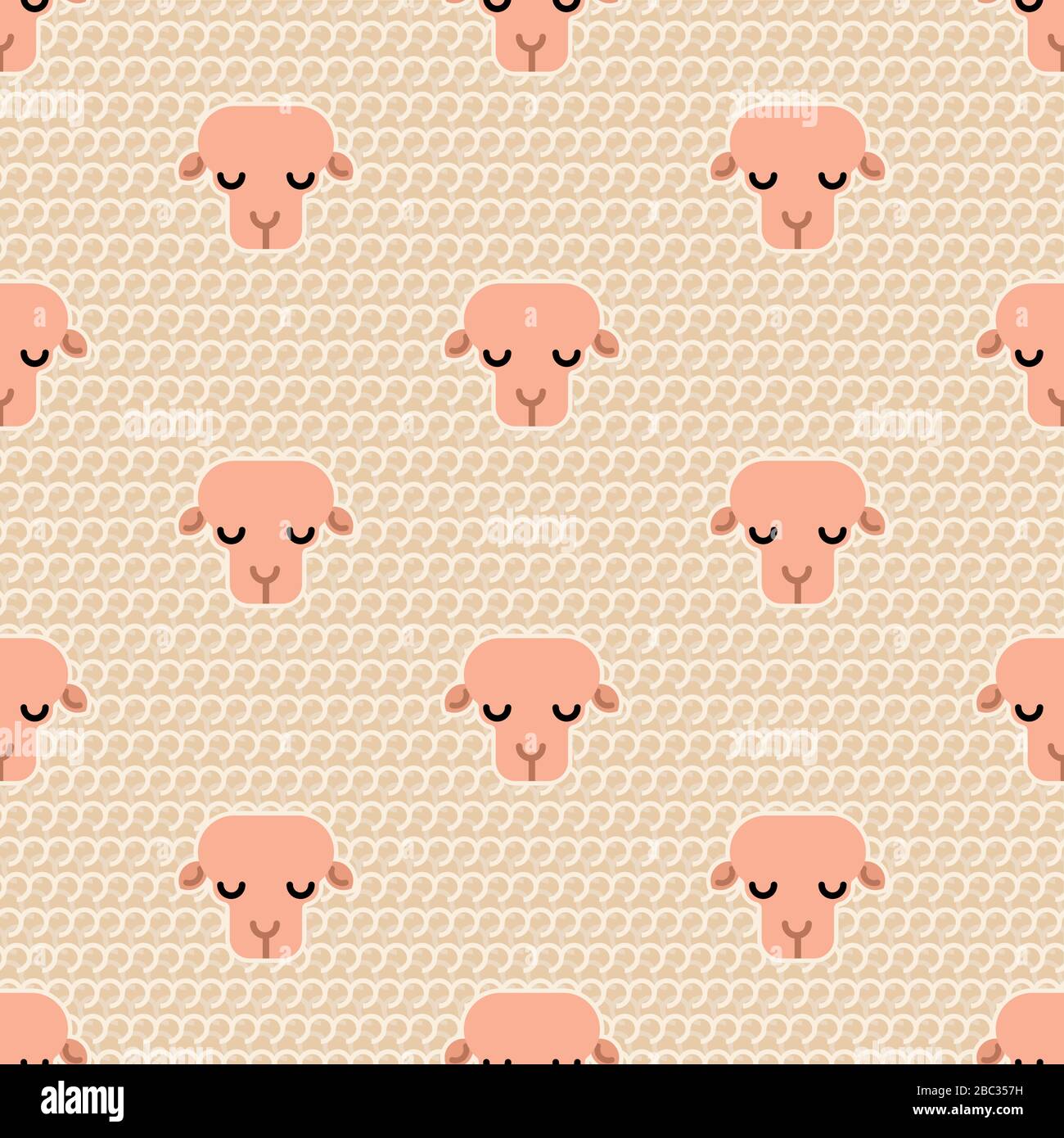 Ram pattern seamless. Lamb background. Vector texture Stock Vector ...