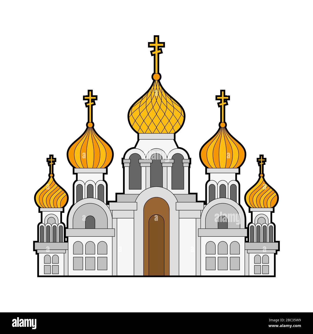 Golden church domes Stock Vector Images - Alamy