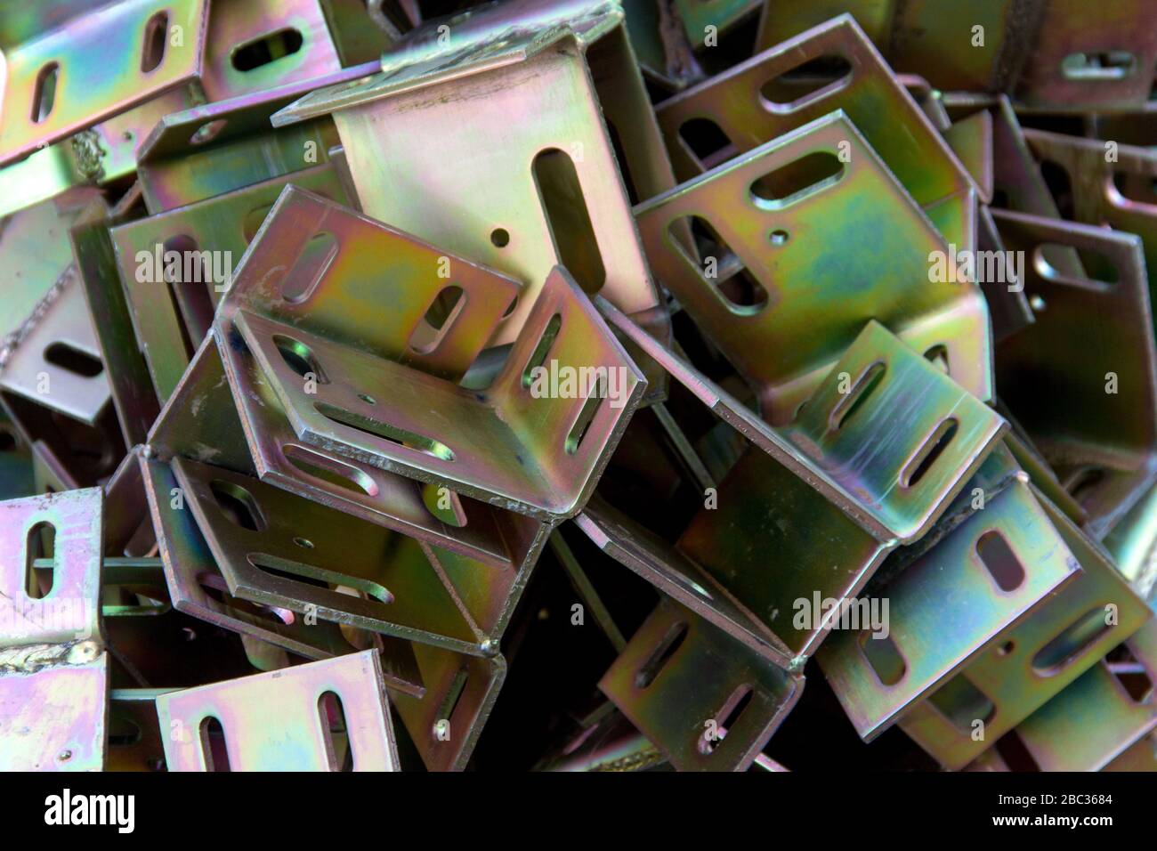 Steel corners for connection details with a galvanized pattern Stock ...