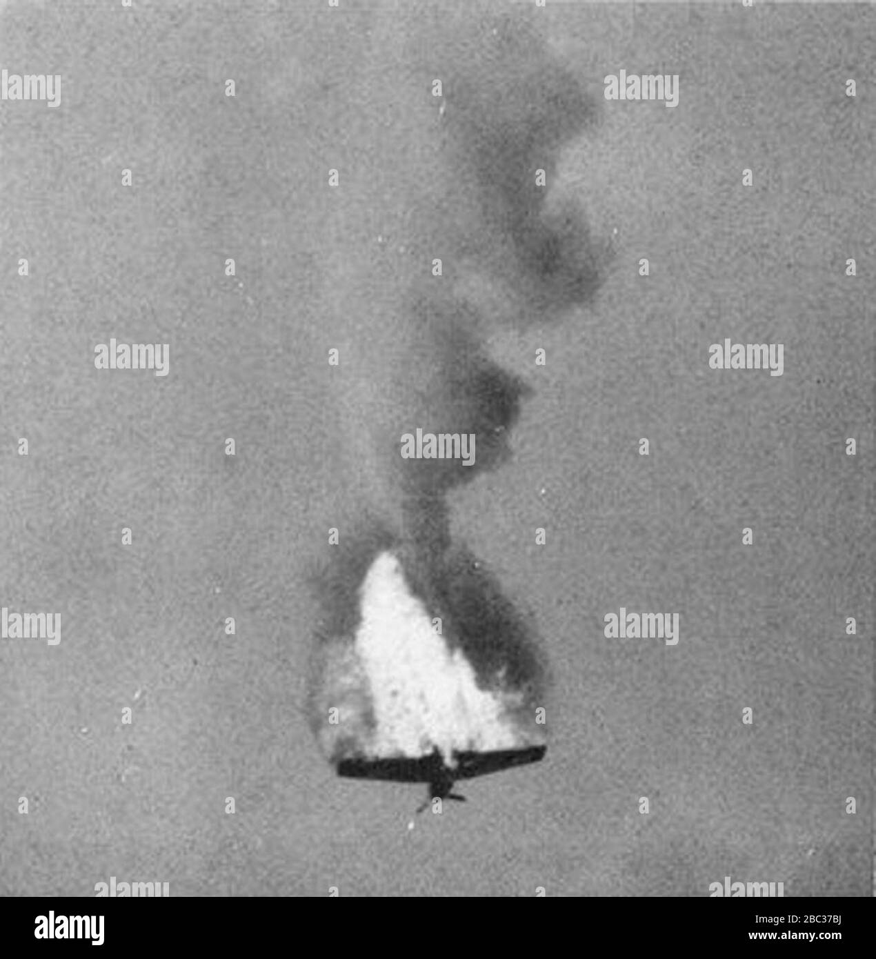 Grumman F6F-5K Hellcat target drone is shot down in 1954 Stock Photo ...