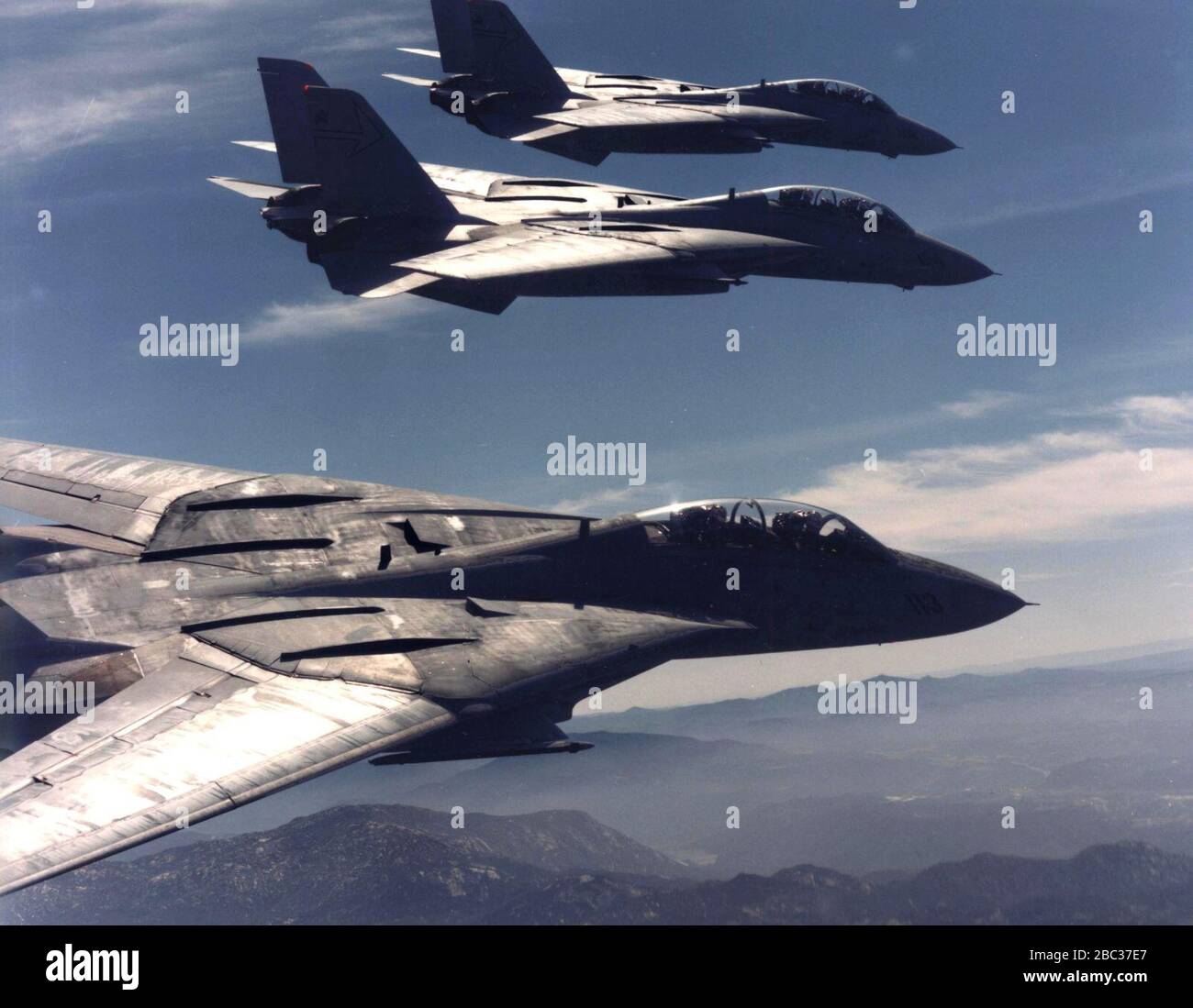 Grumman F-14A Tomcats of VF-301 in flight on 5 January 1986 (NNAM.1996 ...