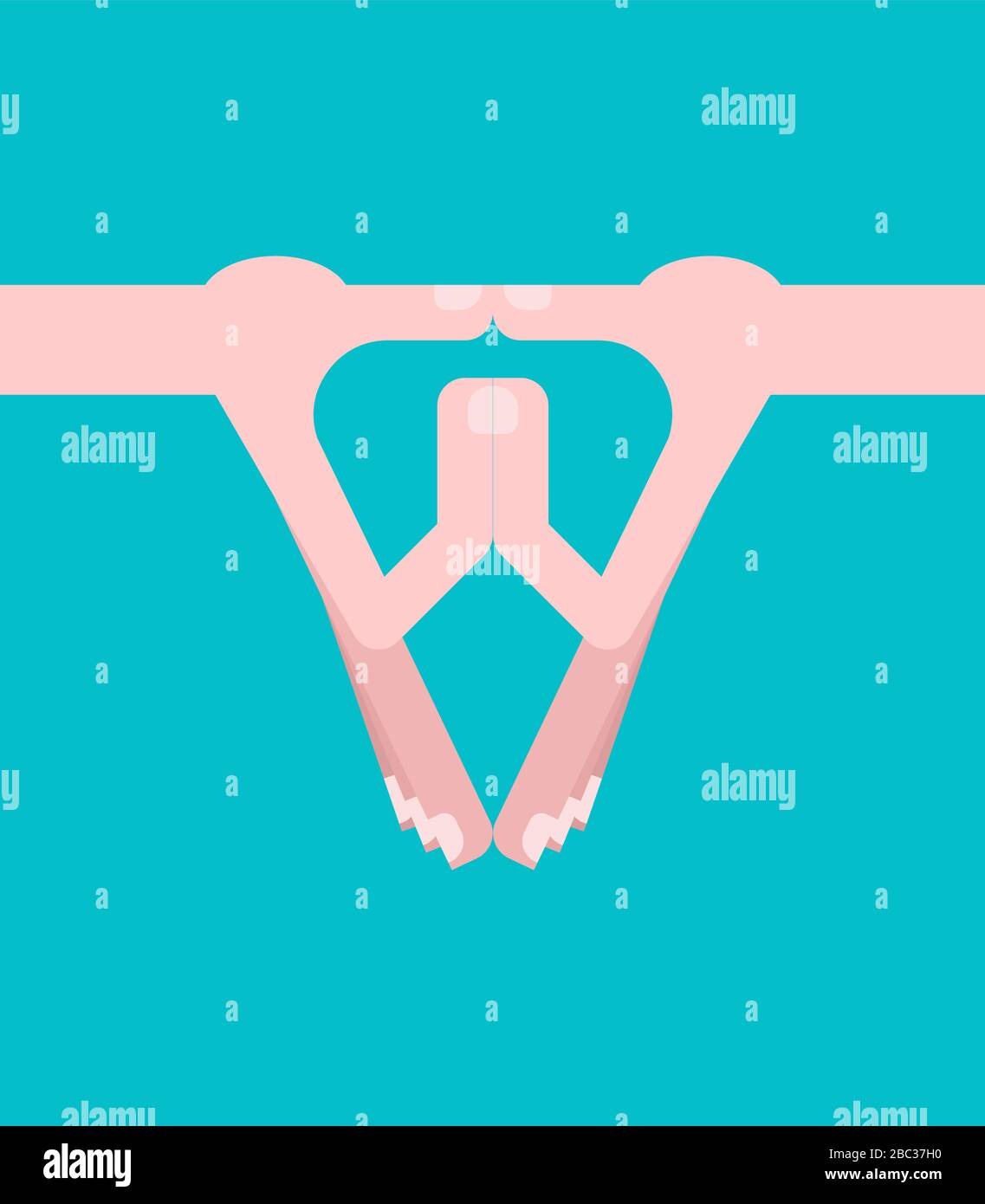 Yoni Mudra isolated. Yoga symbolic hand gesture Stock Vector Image & Art - Alamy