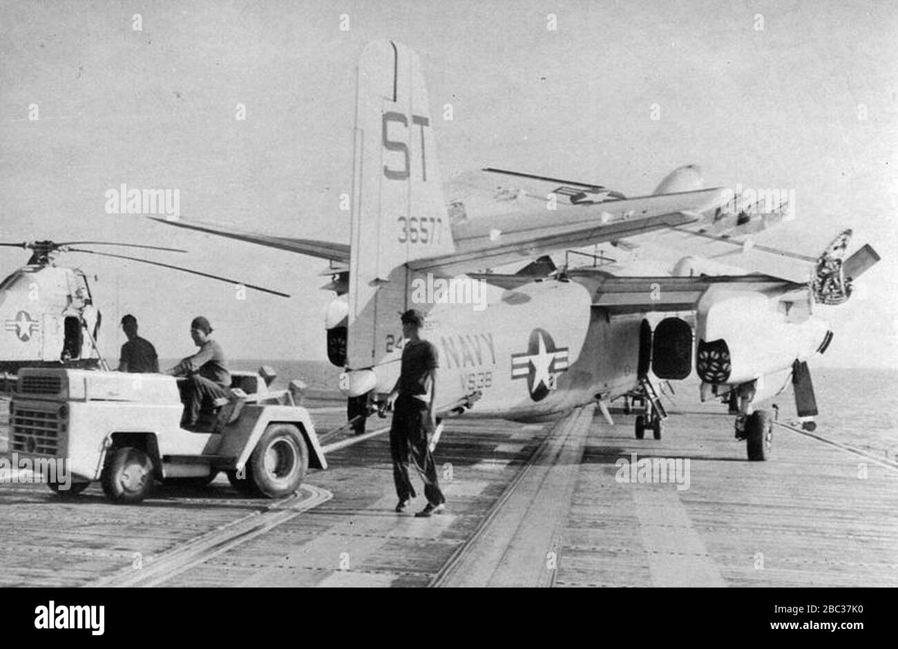 Grumman S2F-1 Tracker of VS-38 aboard USS Princeton (CVS-37) circa in ...