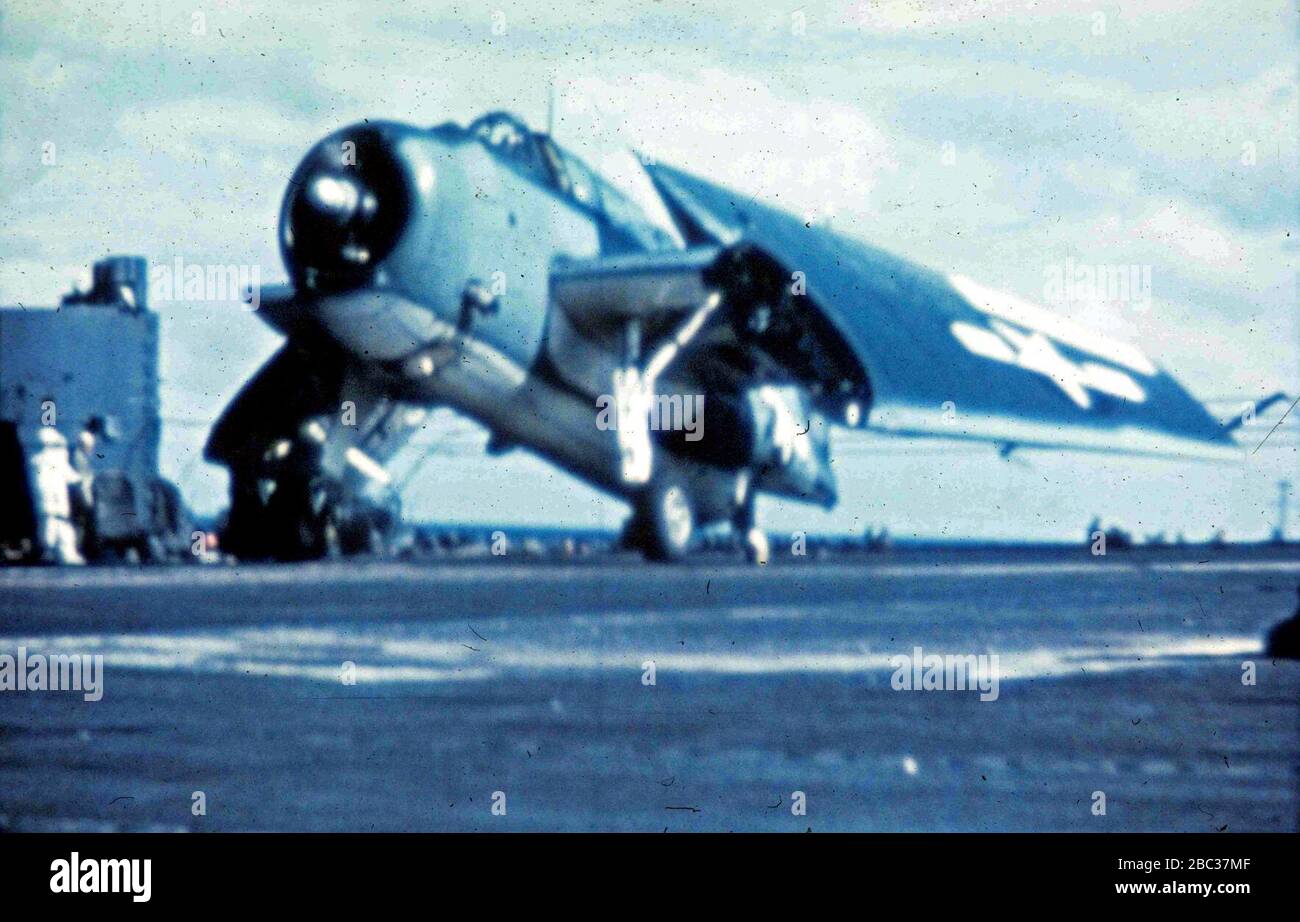 Grumman TBM Avenger aboard USS Randolph (CV-15), in 1945 (NNAM.1996.488 ...