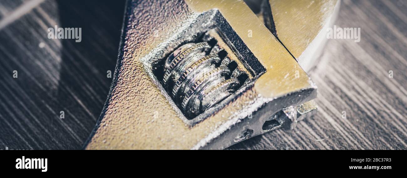 Old french wrench hi-res stock photography and images - Alamy