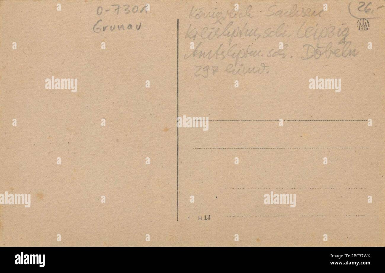 Grunau i. Sa., Sachsen - Kartonfabrik und Gasthaus Grunau (back Stock ...
