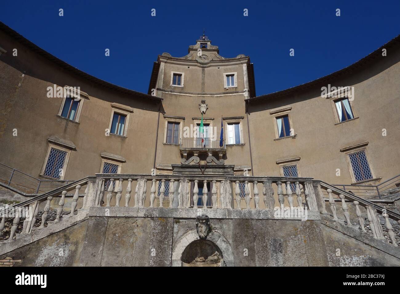 Colonna-Barberini Palace, Archaeology Museum in Palestrina, Italy Stock ...