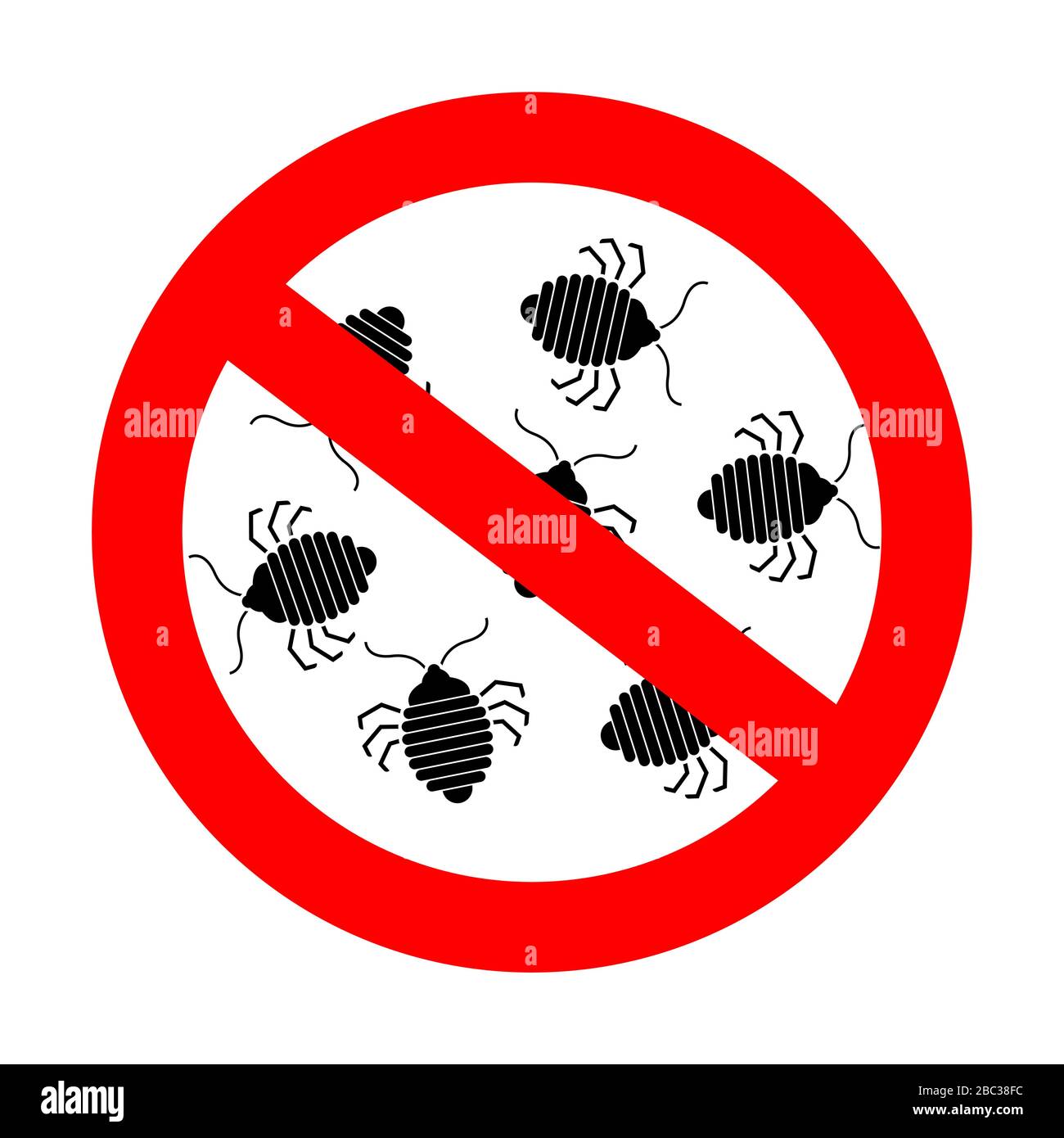 Bed bug sign Cut Out Stock Images & Pictures - Alamy