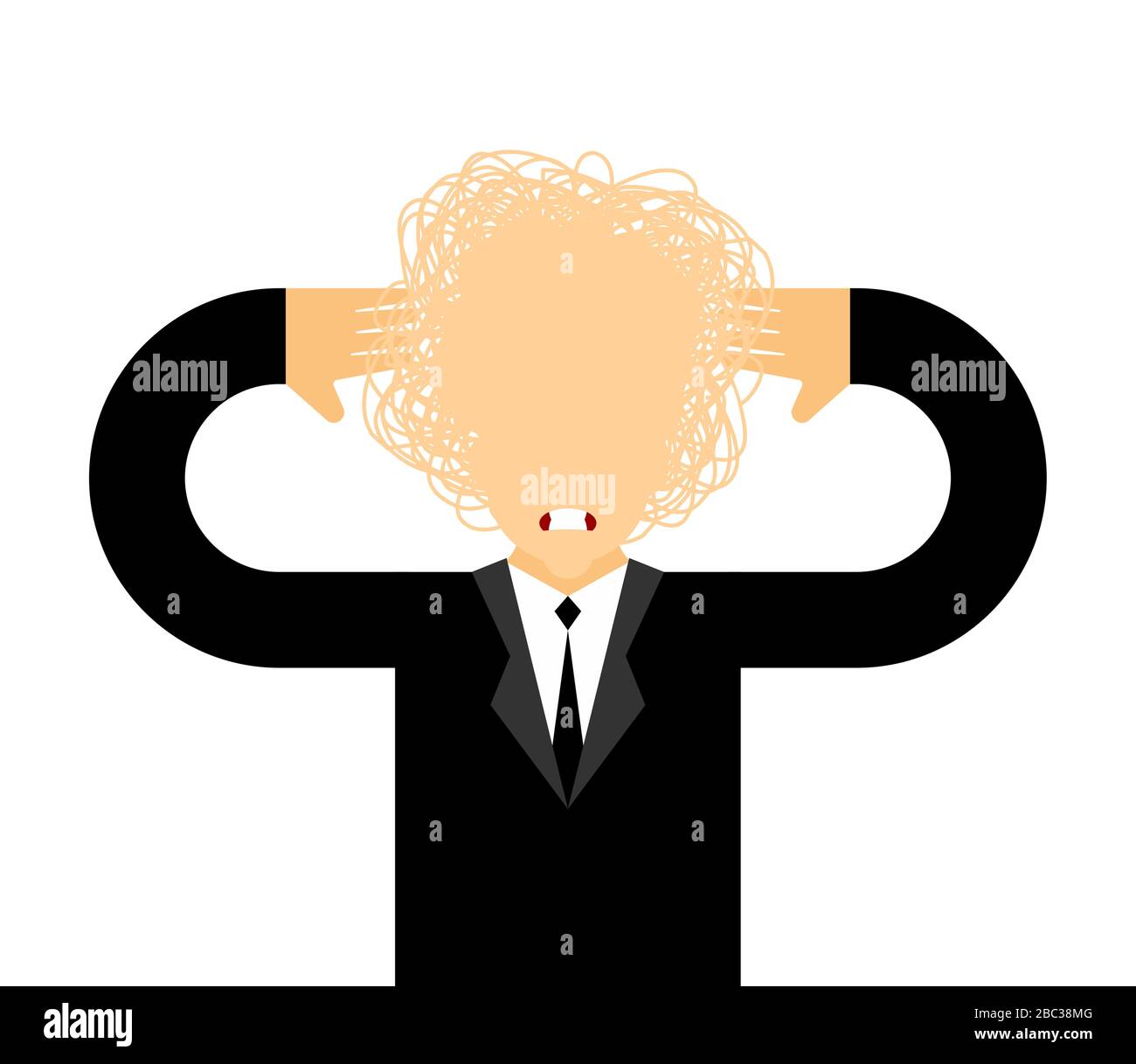 Stress Human concept. stressful situations. mental trauma Stock Vector ...
