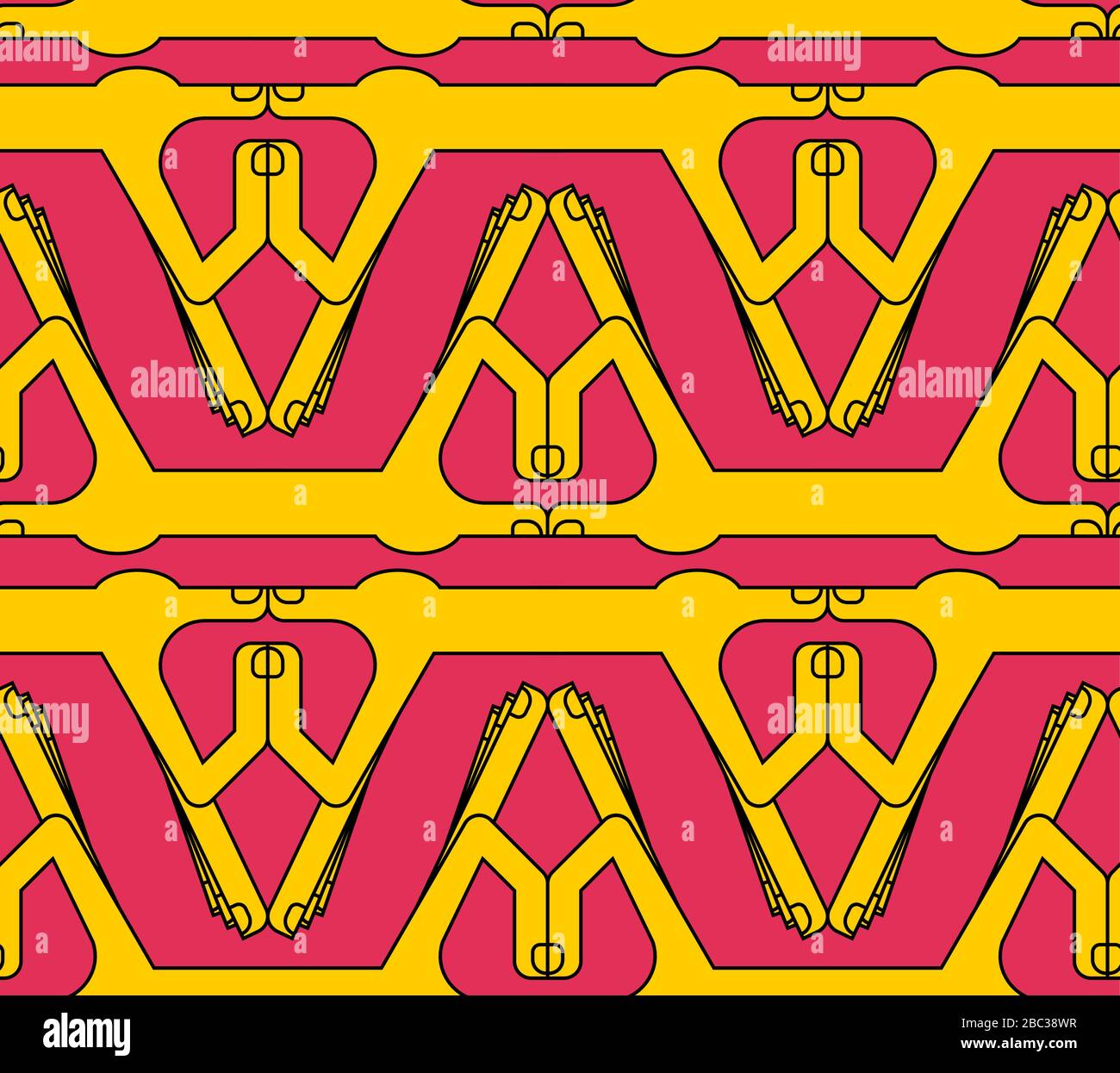 Yoni Mudra pattern seamless. Yoga symbolic hand gesture background ...