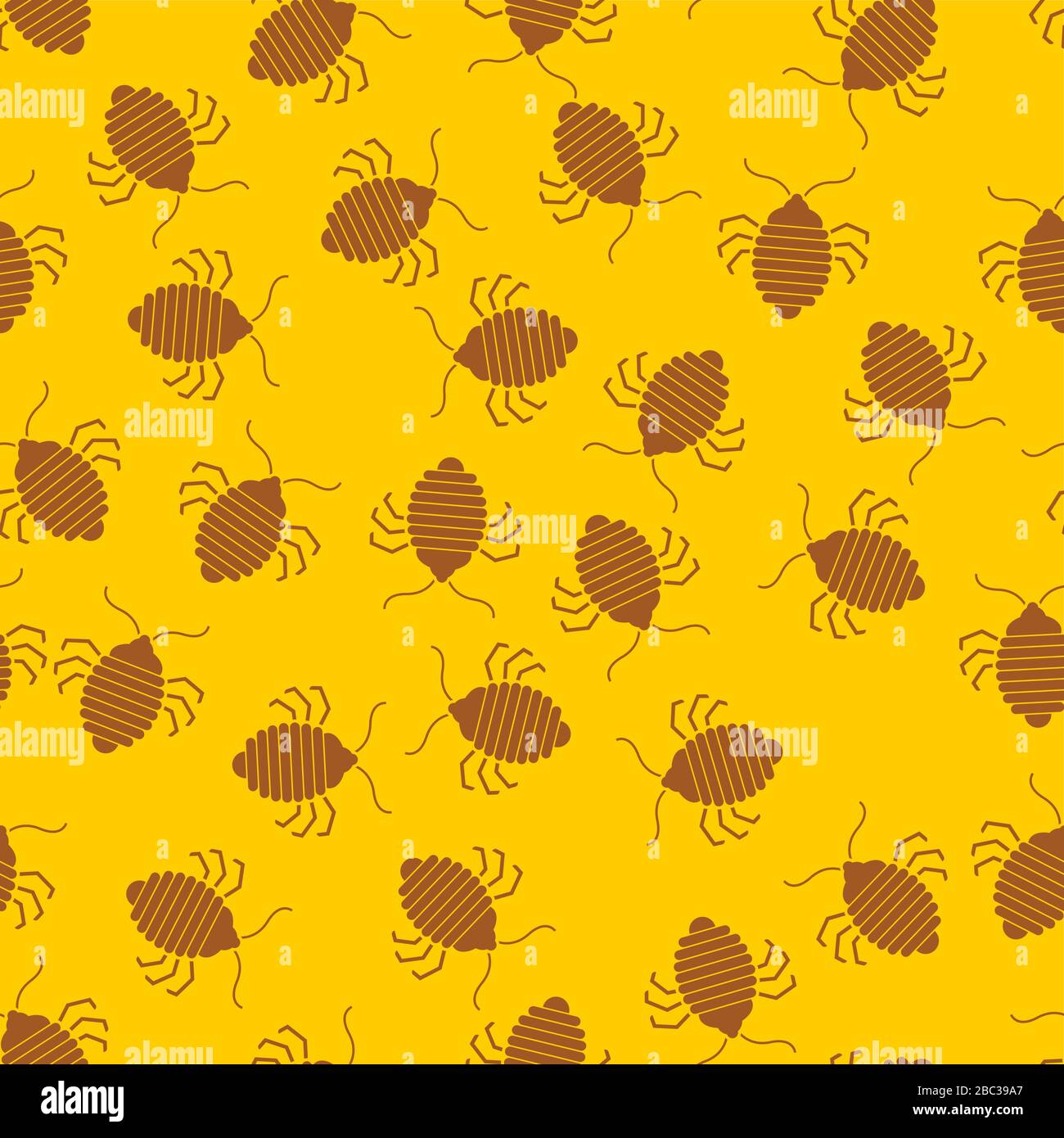 Bed bug pattern seamless. bedbug background. chinch vector texture ...