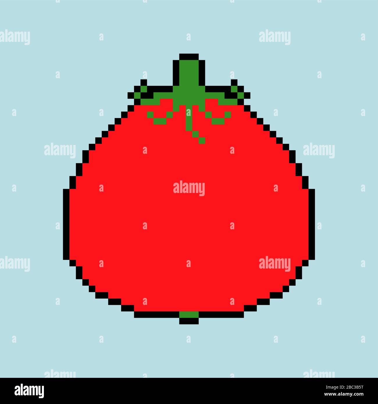 Tomato pixel art. Tomatoes 8 bit. Pixelate Vegetable. vector ...