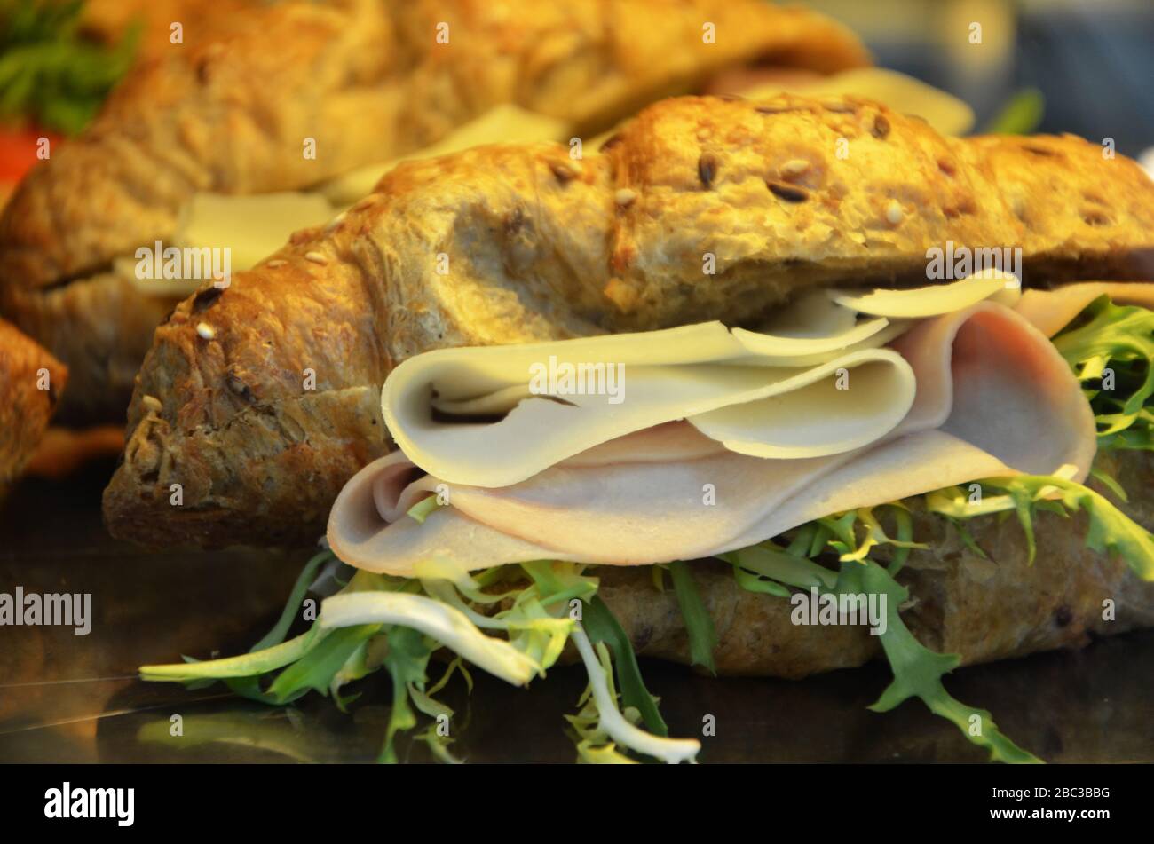 italian fresh panini dish close up Stock Photo - Alamy