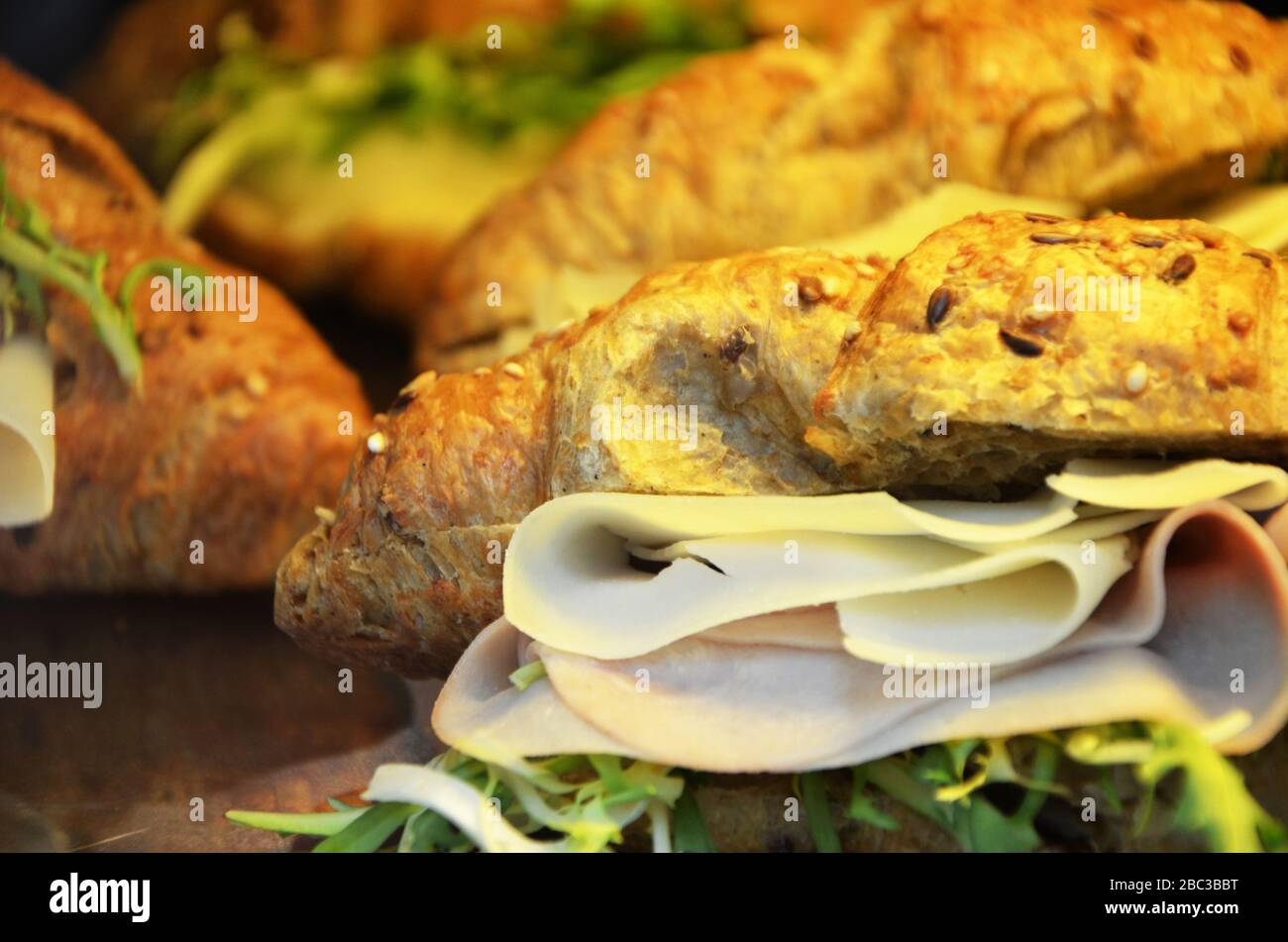 italian fresh panini dish close up Stock Photo - Alamy