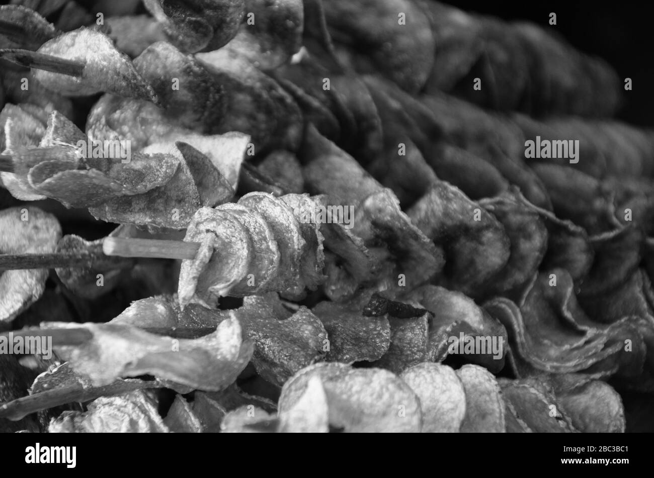 Potato chips Black and White Stock Photos & Images - Alamy