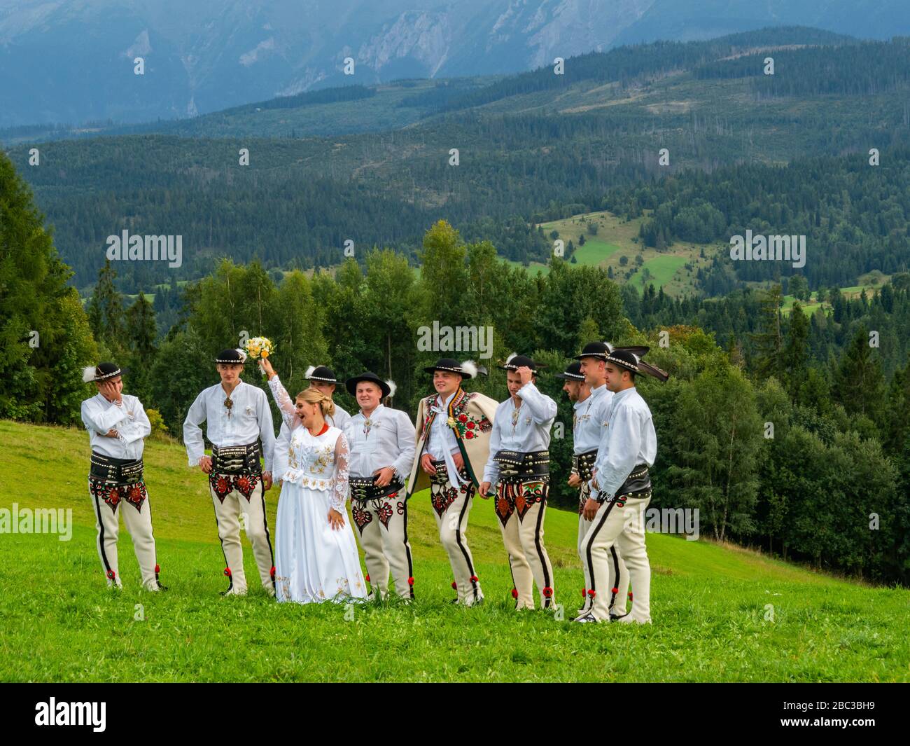 High Tatra mountains in Poland. View from Lapszanka near Zakopane ...