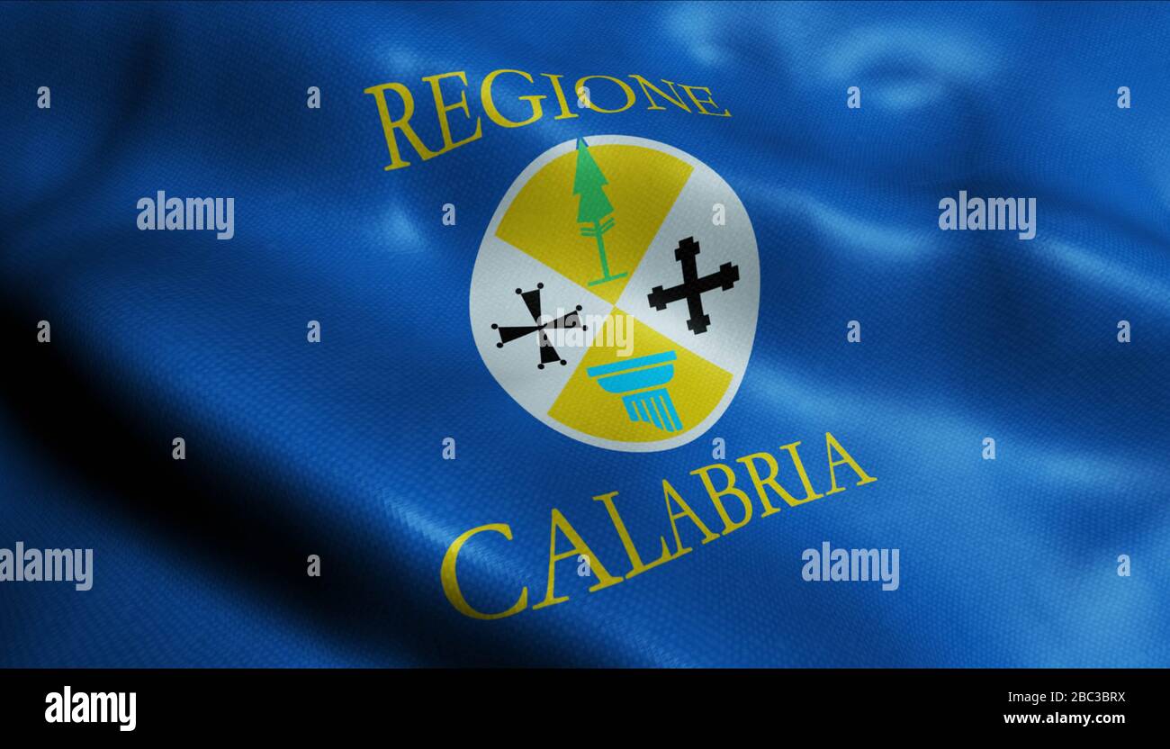 Calabria region flag hi-res stock photography and images - Alamy