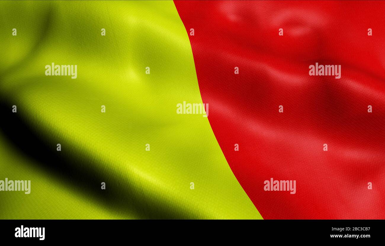 3D Illustration of a waving flag of Ravenna (Italy country Stock Photo ...