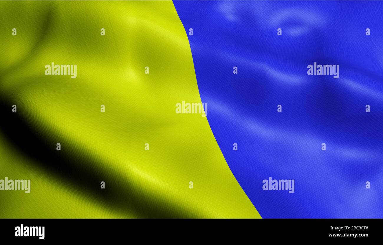 3D Illustration of a waving flag of Modena (Italy country Stock Photo ...