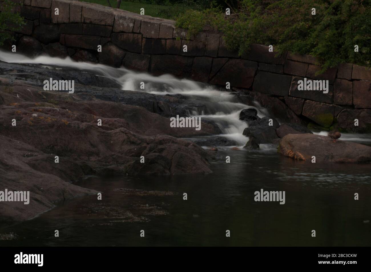 Stream Rapids, Camden, Maine Stock Photo - Alamy