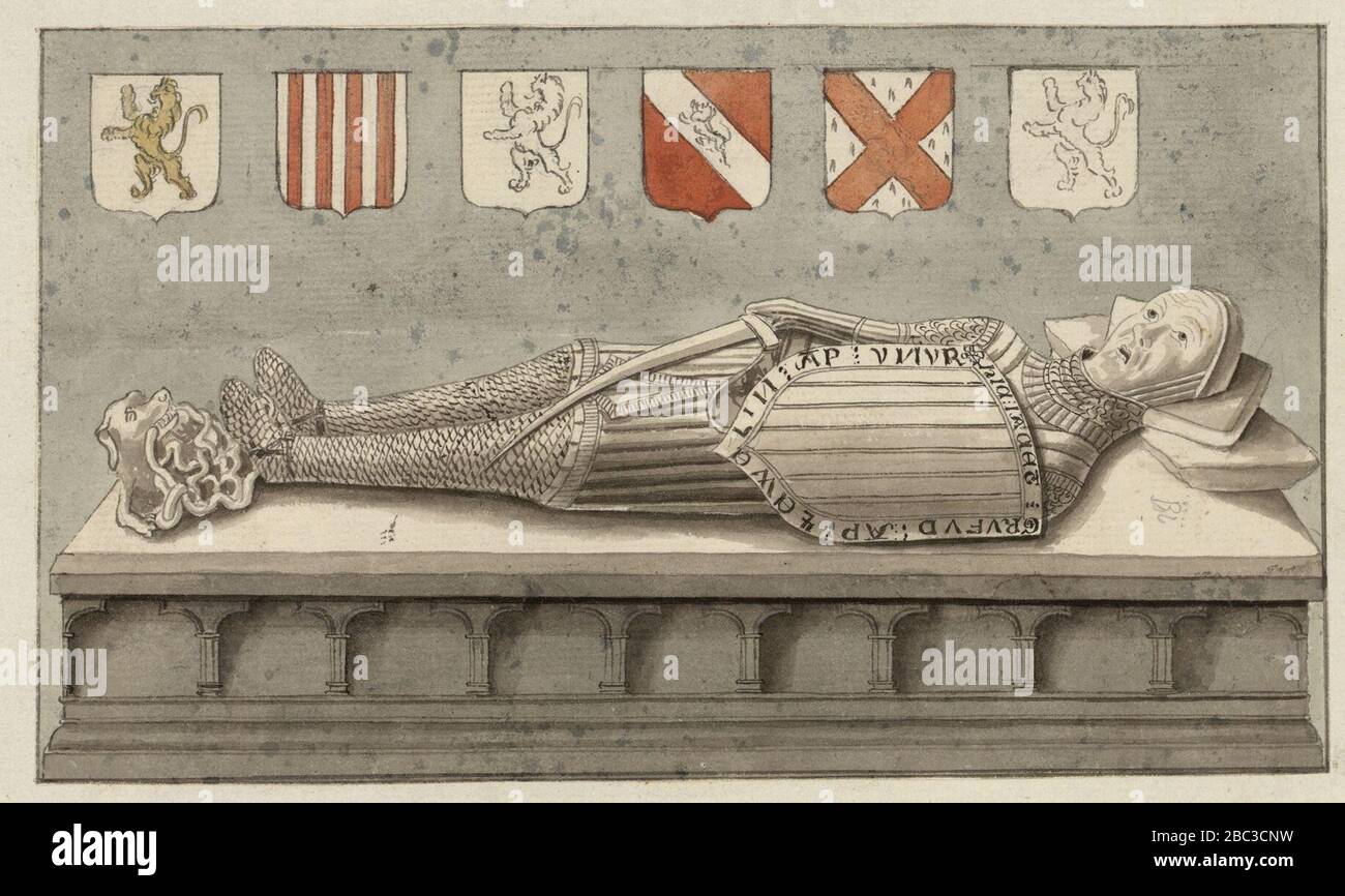 Gryffudd ap Llywelyn ap Ynyr ap Hywel Stock Photo - Alamy