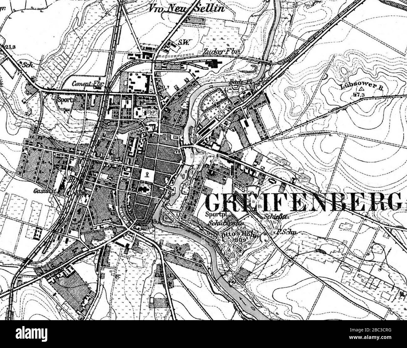 Gryfice Greifenberg 1929 Stock Photo - Alamy