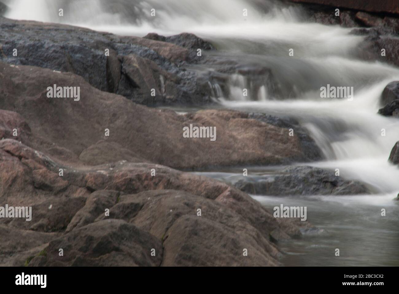 Stream Rapids, Camden, Maine Stock Photo - Alamy