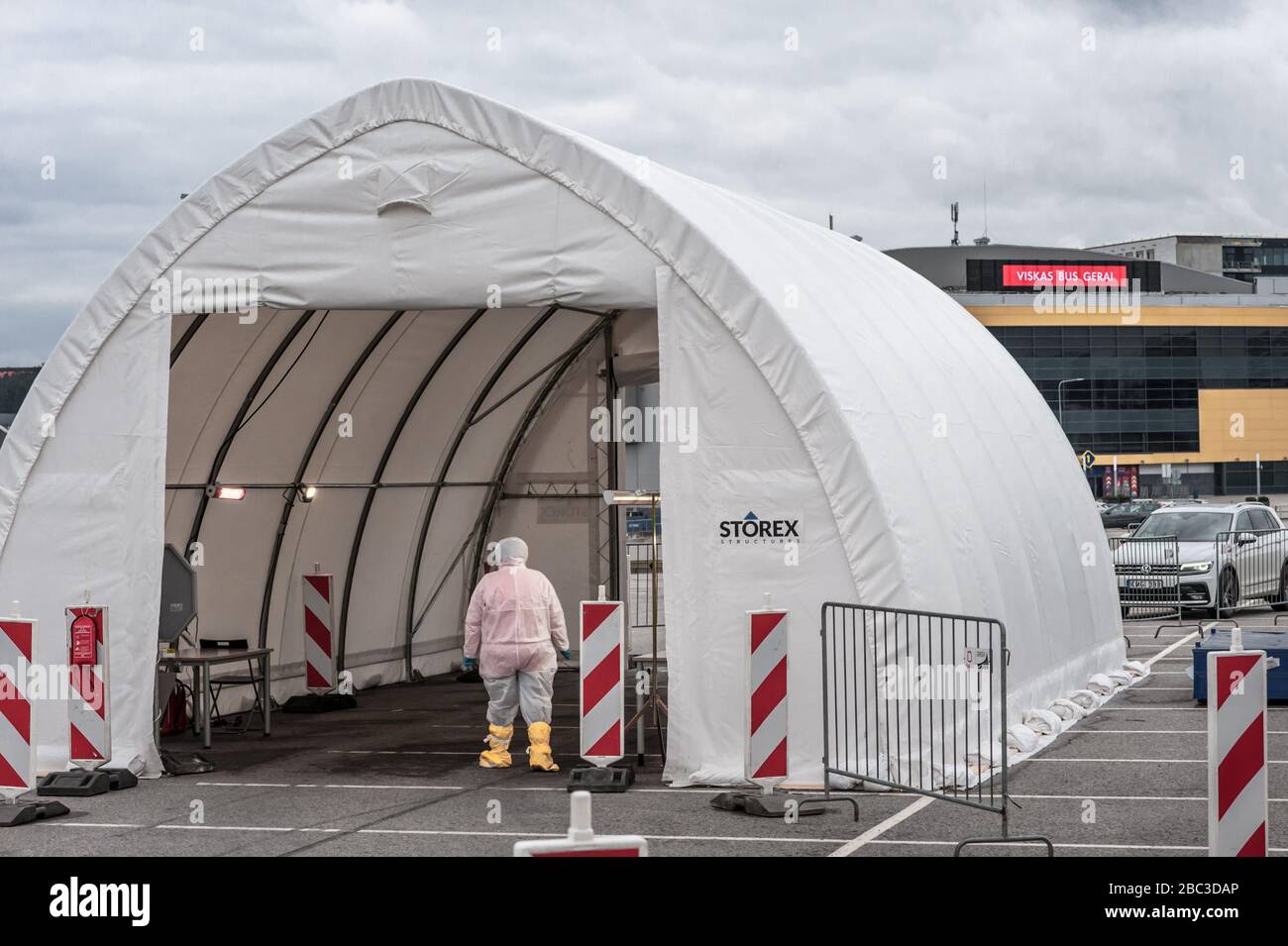 Drive through point of distribution pod shelter system hi-res stock ...