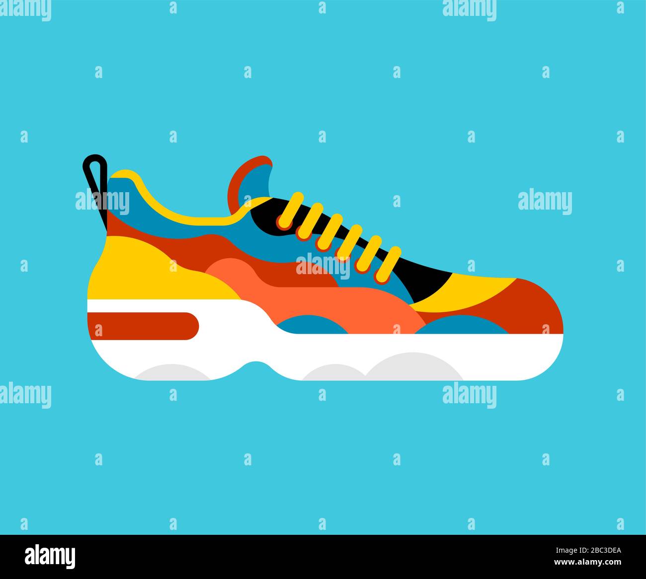 Sneaker isolated. Sneakers Sports shoes vector illustration Stock ...