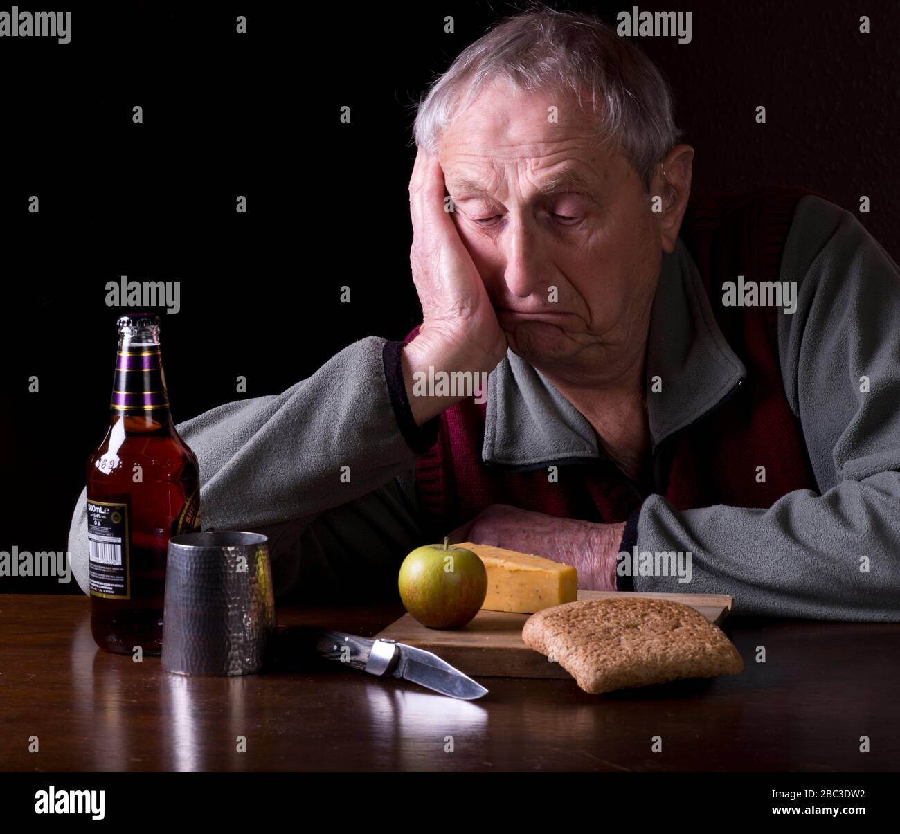 A Meagre Meal Stock Photo - Alamy