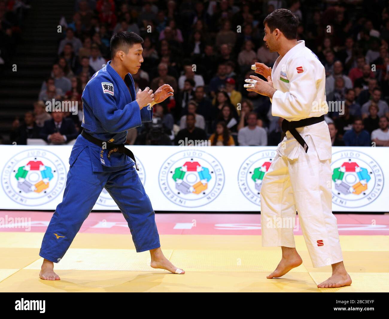 Paris, France - 09th Feb, 2020: Kamoliddin Rasulov for Uzbekistan ...