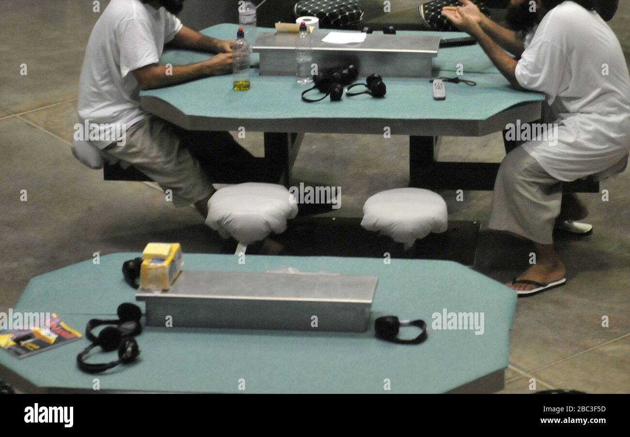 Guantanamo Bay Detainees at Camp Six Stock Photo - Alamy