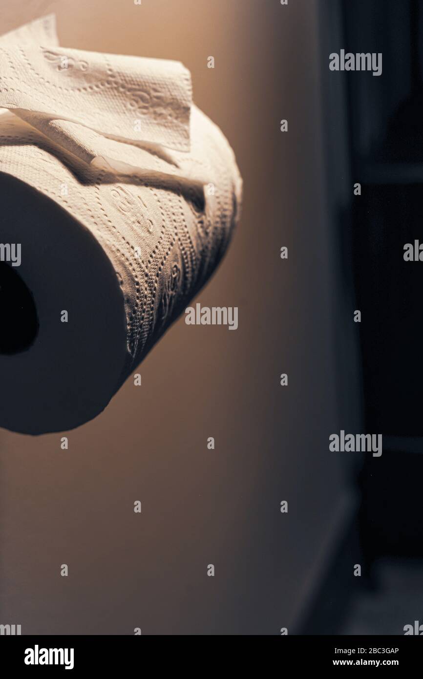 Dramatic Close up toilet paper supply Stock Photo - Alamy Dramatic Close up toilet paper supply Stock Photo - Alamy