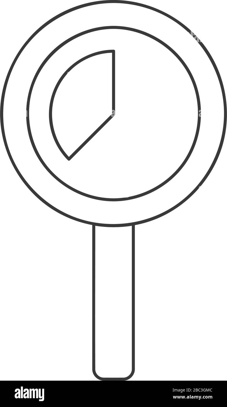 Magnifying glass icon vector isolated Stock Vector Image & Art - Alamy