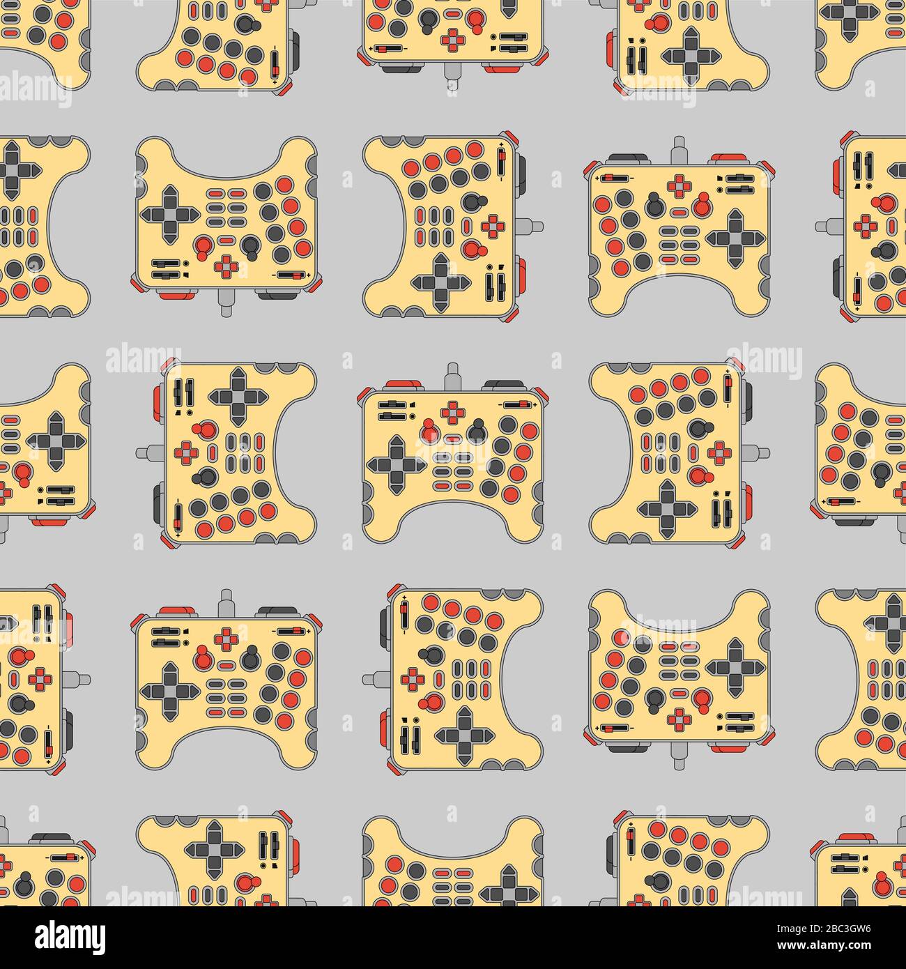 Super Joystick pattern seamless. Meag Gamepad Game console background. cheater Video game ...