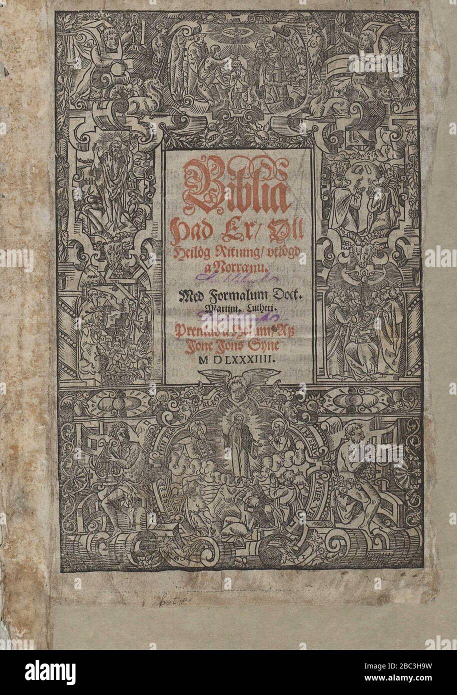 Bible title page hi-res stock photography and images - Alamy