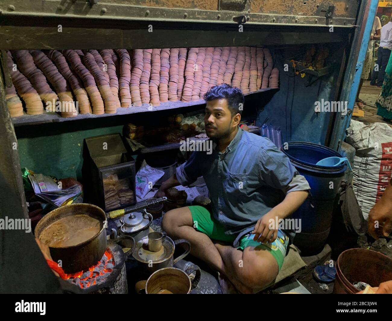 Indian tea stall hi-res stock photography and images - Alamy