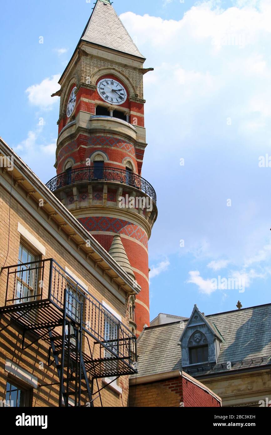 Patchin Place with Jefferson Market Court tower in background ...