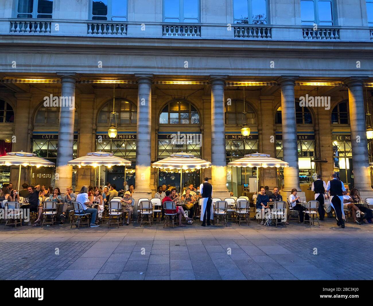 Romantic Paris, France, Crowd People Sharing Drinks in French Cafe ...