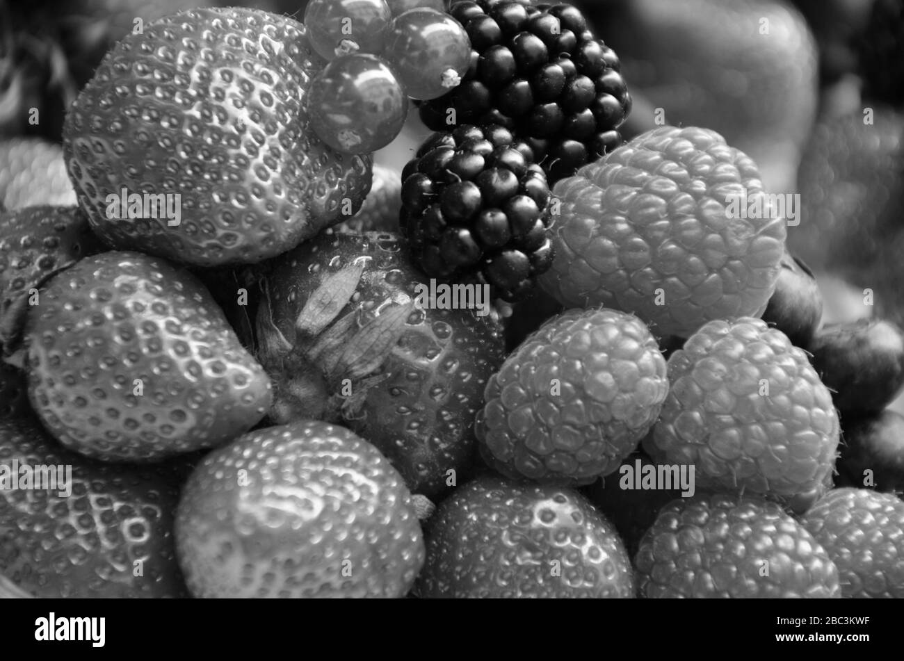 fresh berry fruits close up view Stock Photo - Alamy