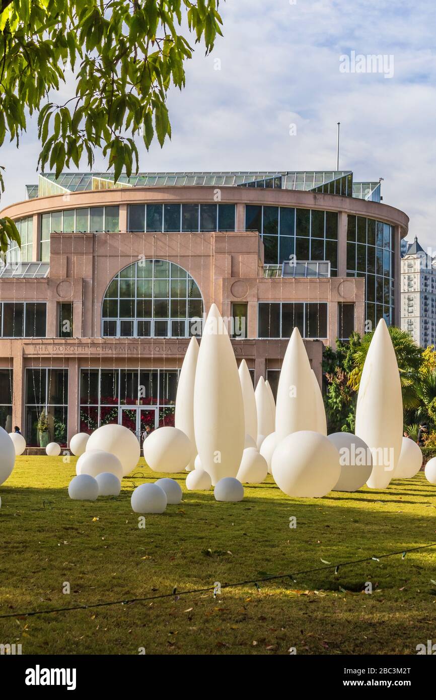 Christmas lights at Dorothy Chapman Fuqua Conservatory at Atlanta ...