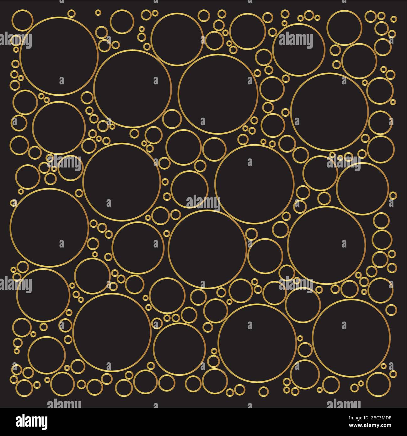 Circle geometric pattern, gold and black colors Stock Vector Image ...