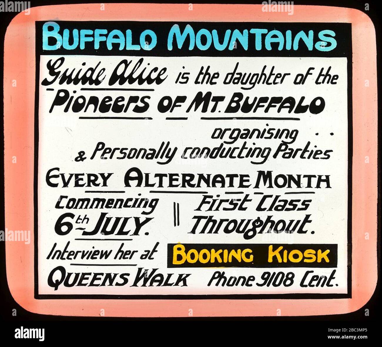 Guide Alice advertisement, Buffalo Mountains, c1900-30s Stock Photo - Alamy