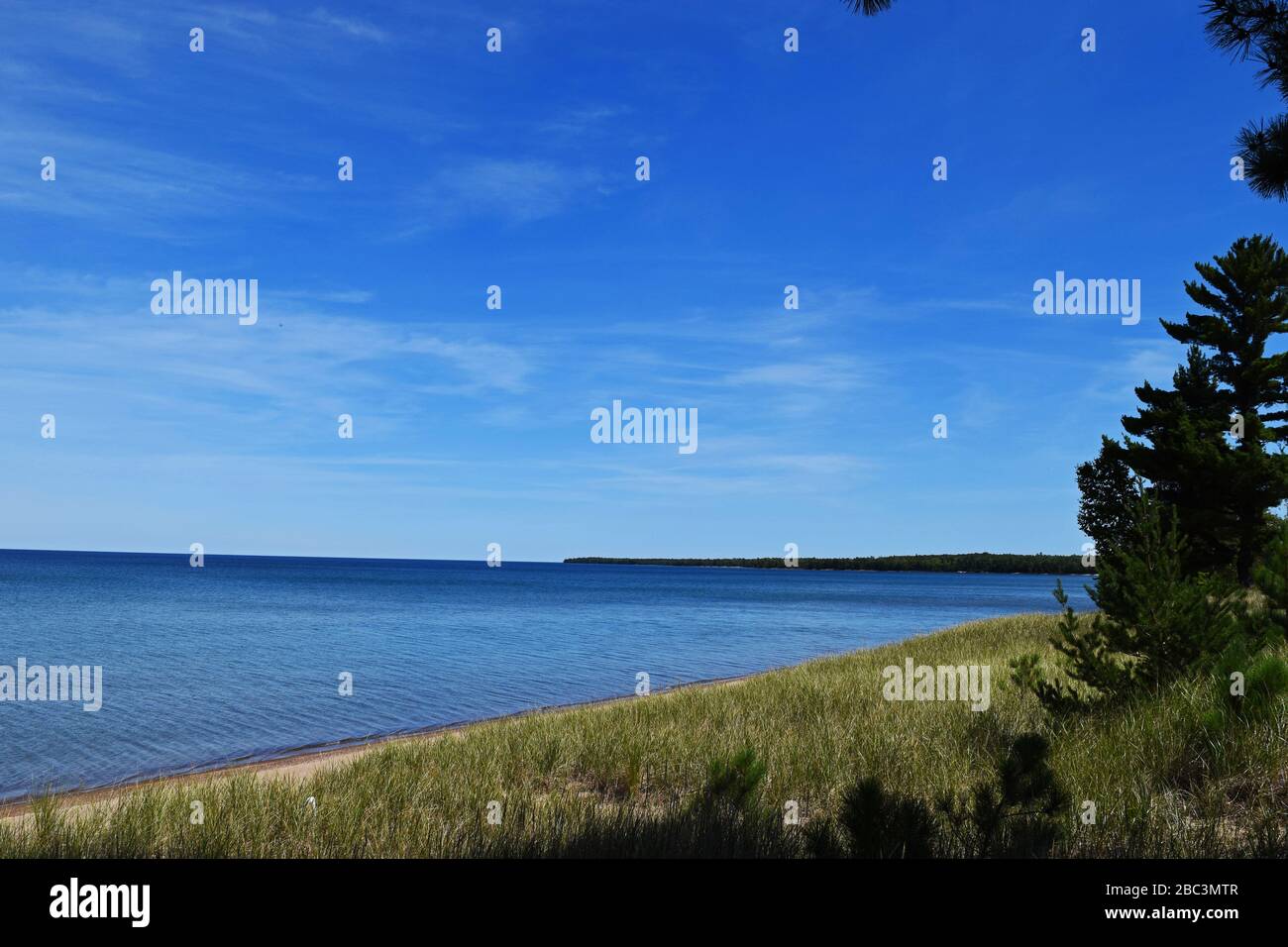 Lake Michigan Coastline Stock Photo - Alamy