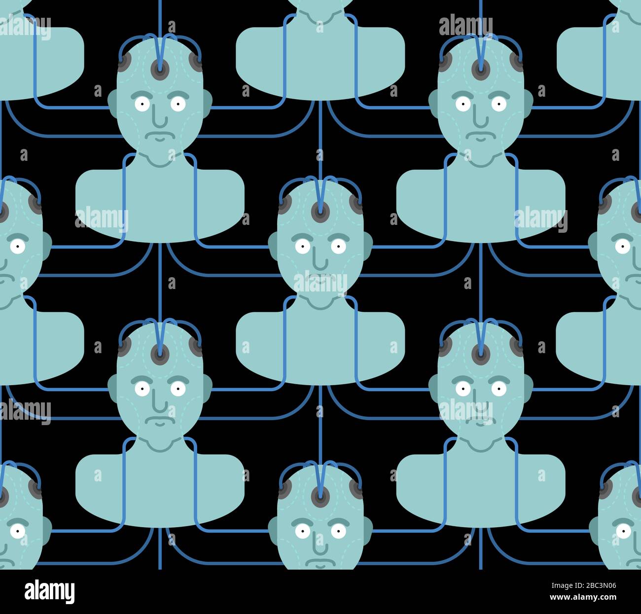 Collective consciousness pattern seamless. Artificial Intelligence ...