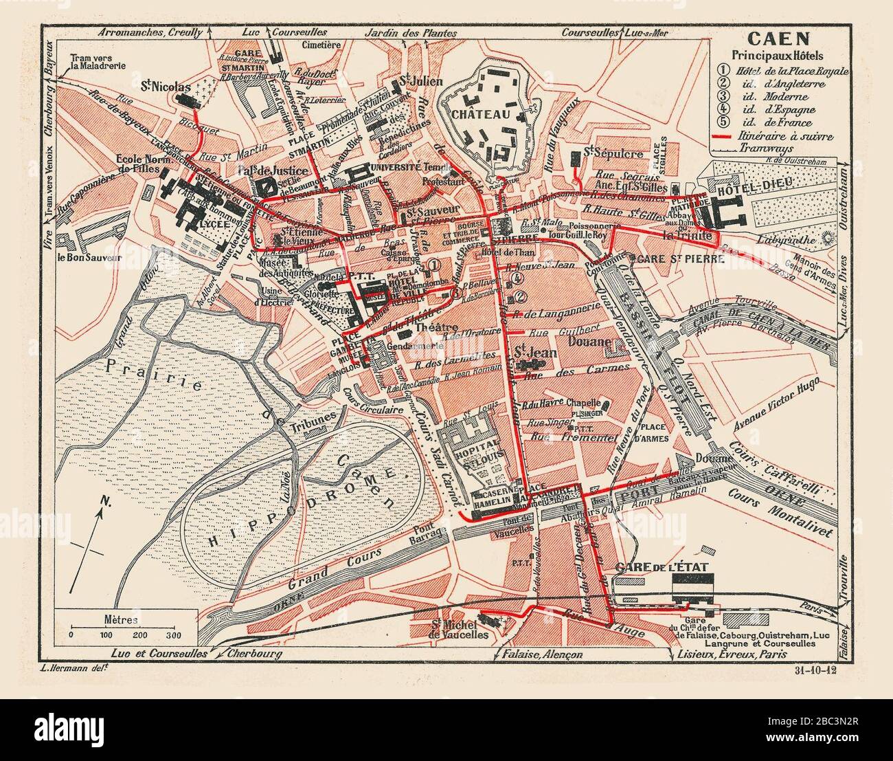 Carte de caen hi-res stock photography and images - Alamy