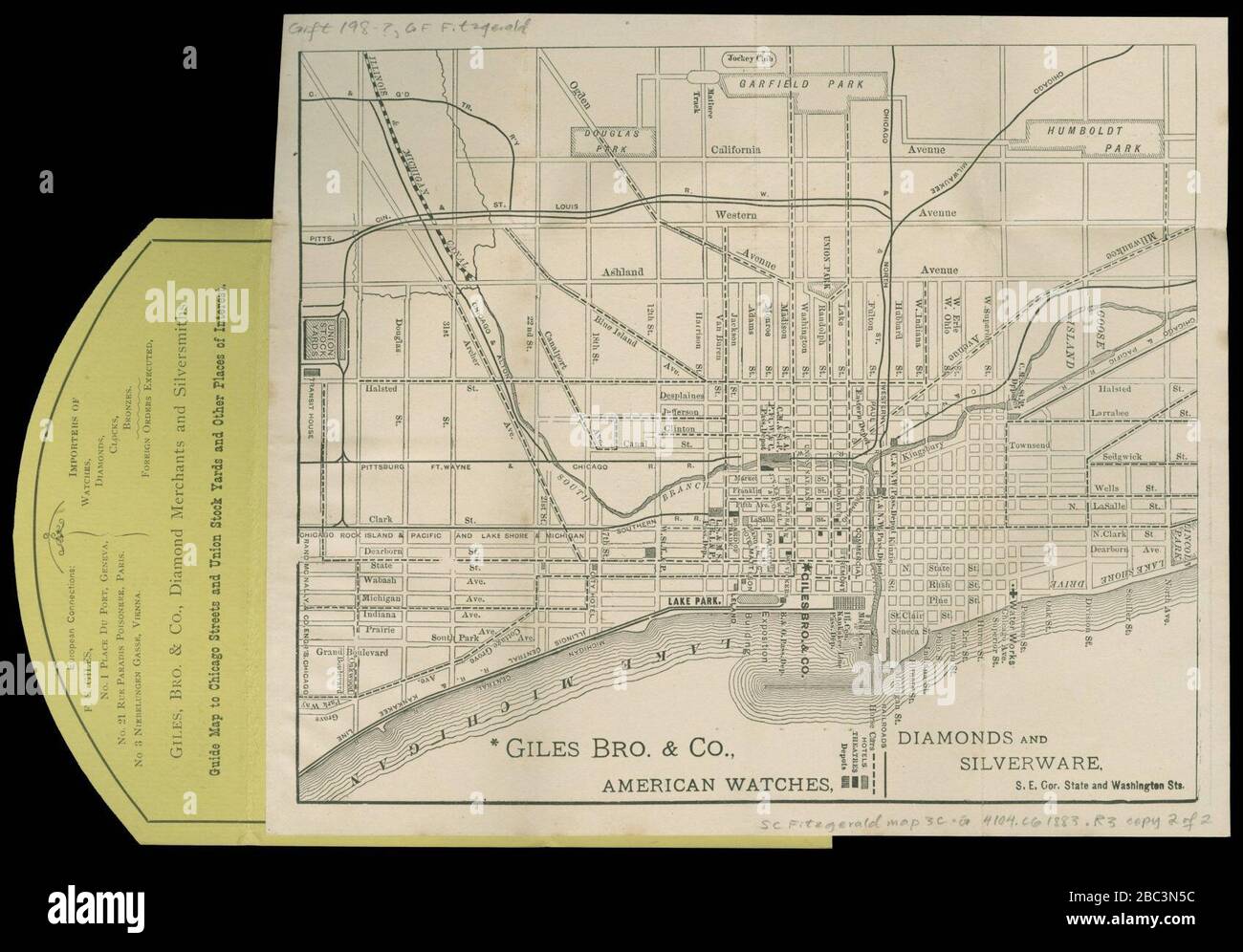 Map of chicago hi-res stock photography and images - Alamy