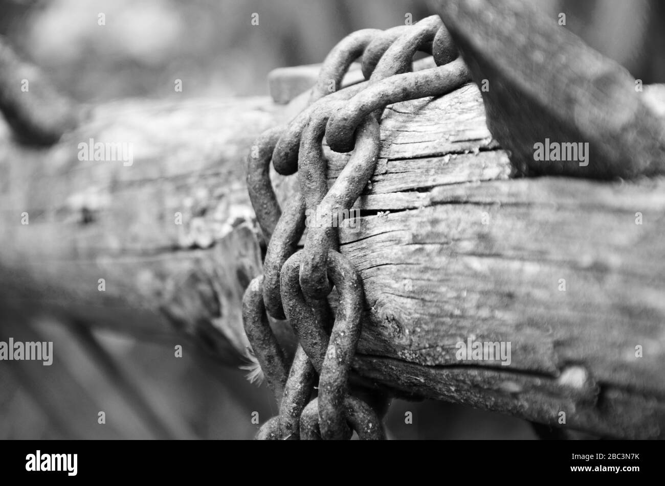 old designed chain close up view Stock Photo - Alamy