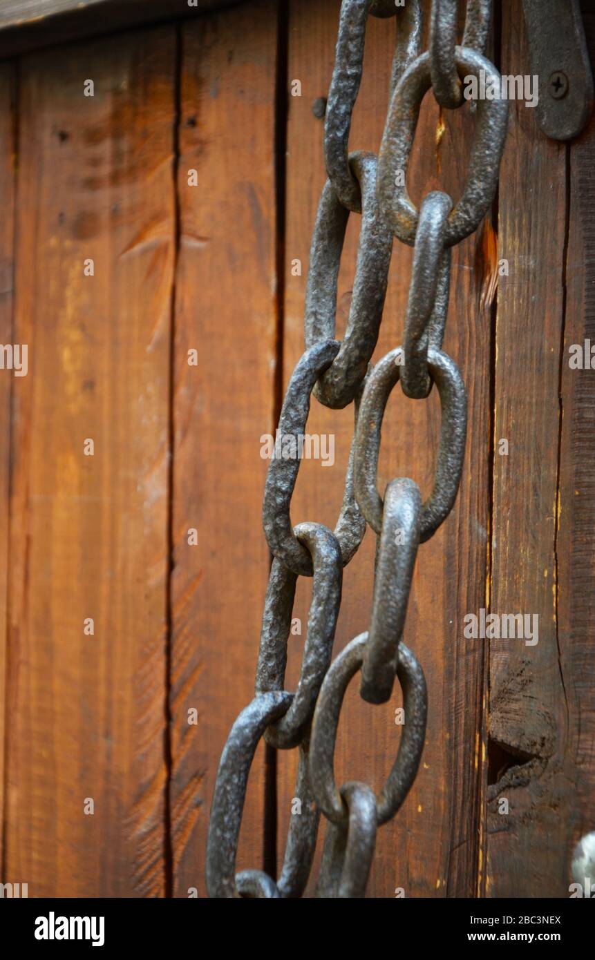old designed chain close up view Stock Photo - Alamy