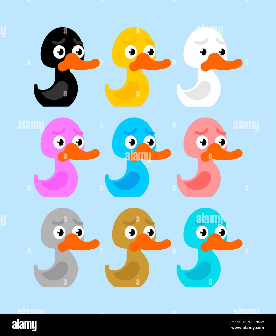 Red white black duck Stock Vector Images - Alamy